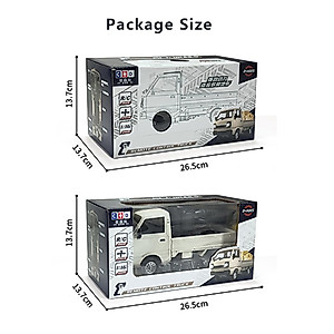 KAROYD RC Mini-Truck, D12mini 1/16 2.4Ghz RC Car Truck - White