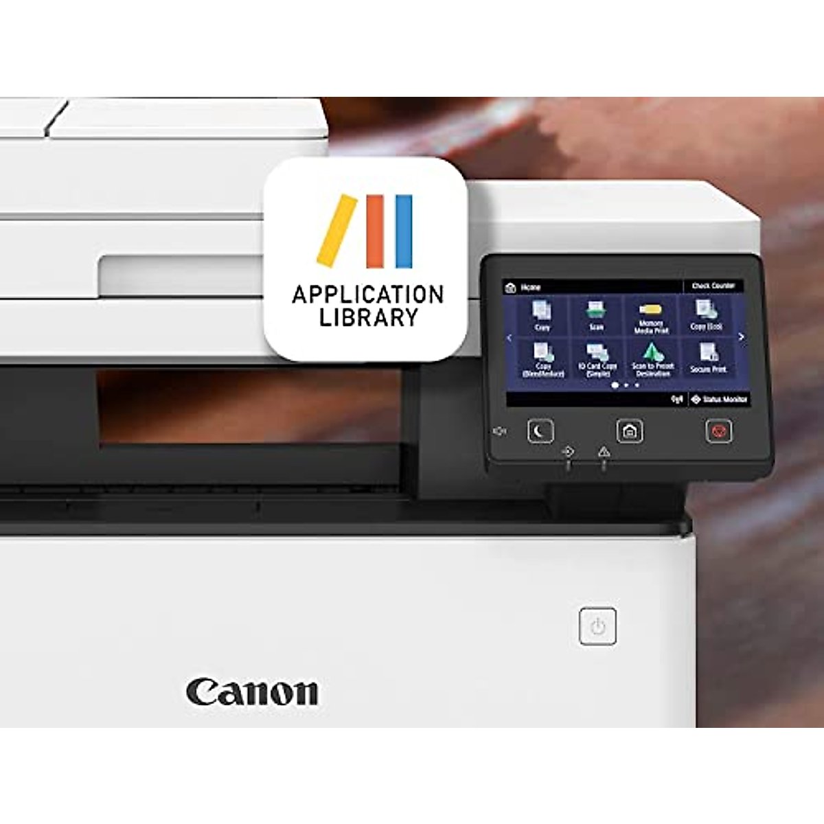 Canon imageCLASS D1620 All-in-One Wireless Monochrome Laser Printer, White - Print Scan Copy - 5" Touch Panel, 45 ppm, 600 x600 dpi, 8.5" x 14", Auto 2-Sided Printing, 50-Sheet ADF, Ethernet