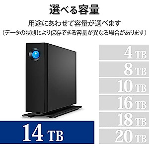 LaCie d2 Professional 14 TB External Hard Drive Desktop HDD – Thunderbolt 3 USB-C USB 3.0, 7,200 RPM Enterprise Class Drives, for Mac and PC, 1 Month Adobe CC (STHA14000800)