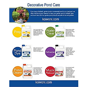 KoiWorx Muck Reducer, 145 Tablets Treats up to 6,000 Gallons of Water, Beneficial Bacteria Reduces Muck, Sludge and Organic Build up, Formulated for Ponds, Water Features and Safe for Koi