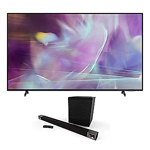 SAMSUNG QN32Q60AA 32" QLED Quantum HDR 4K Smart TV with a Klipsch CINEMA-800 3.1 Dolby Atmos Soundbar and 10" Wireless Subwoofer (2021)