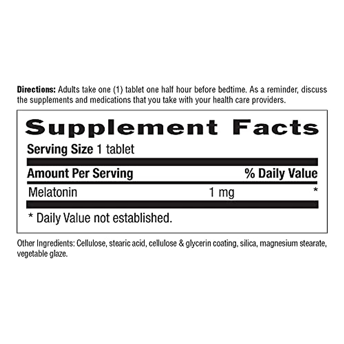 Country Life Melatonin, Promotes Optimal Sleep, 1mg, 120 Tablets, Certified Gluten Free, Certified Vegan, Non-GMO Verified