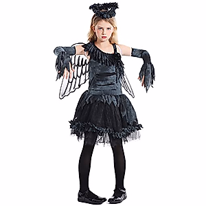 Seasons Girls Fallen Angel Costume For Tween(10-12)