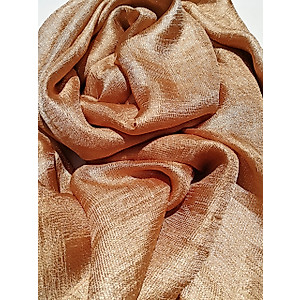 Shanlin Solid Color Silk Feel Long Scarves (Gold)