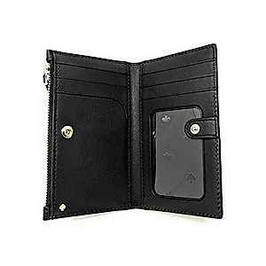 Kate Spade New York Jackson Small Slim Bifold Wallet, Black