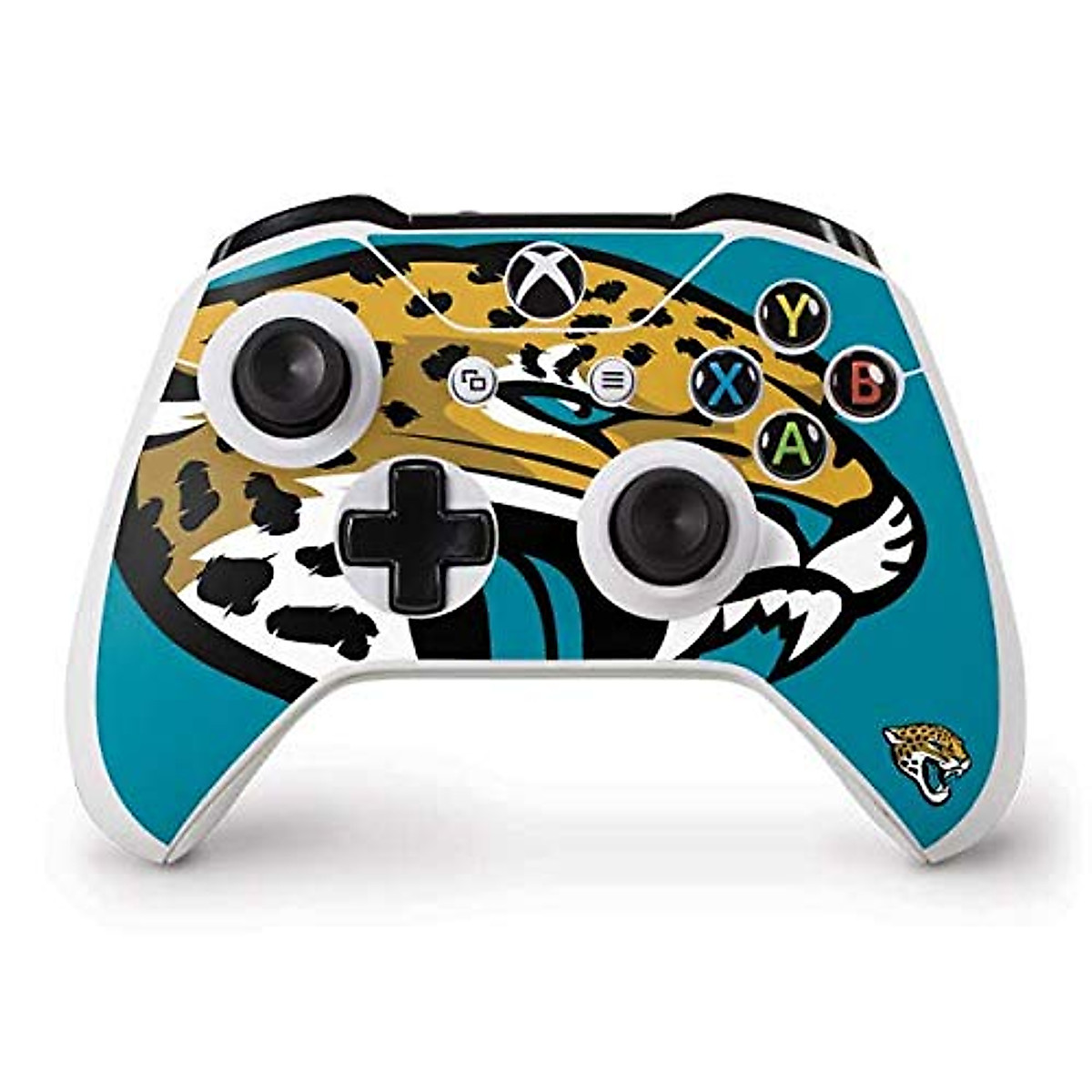 Skinit Decal Gaming Skin compatible with Xbox One S Controller - Officially Licensed NFL Jacksonville Jaguars Large Logo Design