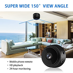 SCTEWELL Mini Camera WiFi Small Cameras Full 1080P HD IP Camera Wireless Recorder Security Remote Control Surveillance Night Vision Mobile Detection Home Security System