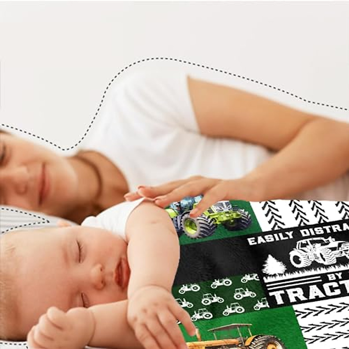 Tractor Blanket-Tractor Blanket for Boys, Girls Tractor Gift for Tractor Lovers-Cozy Soft Flannel Lightweight and Warm Used for Room Bed Camping 40"x50" for Kids Children