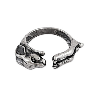 NOVICA Artisan Handmade Sterling Silver Wrap Ring Rabbitshaped from Mexico No Stone Animal Themed [ring Front 0.2 in L x 0.6 in W x 0.2 in H Band Width 3 mm W] ' Rabbit of Abundance'