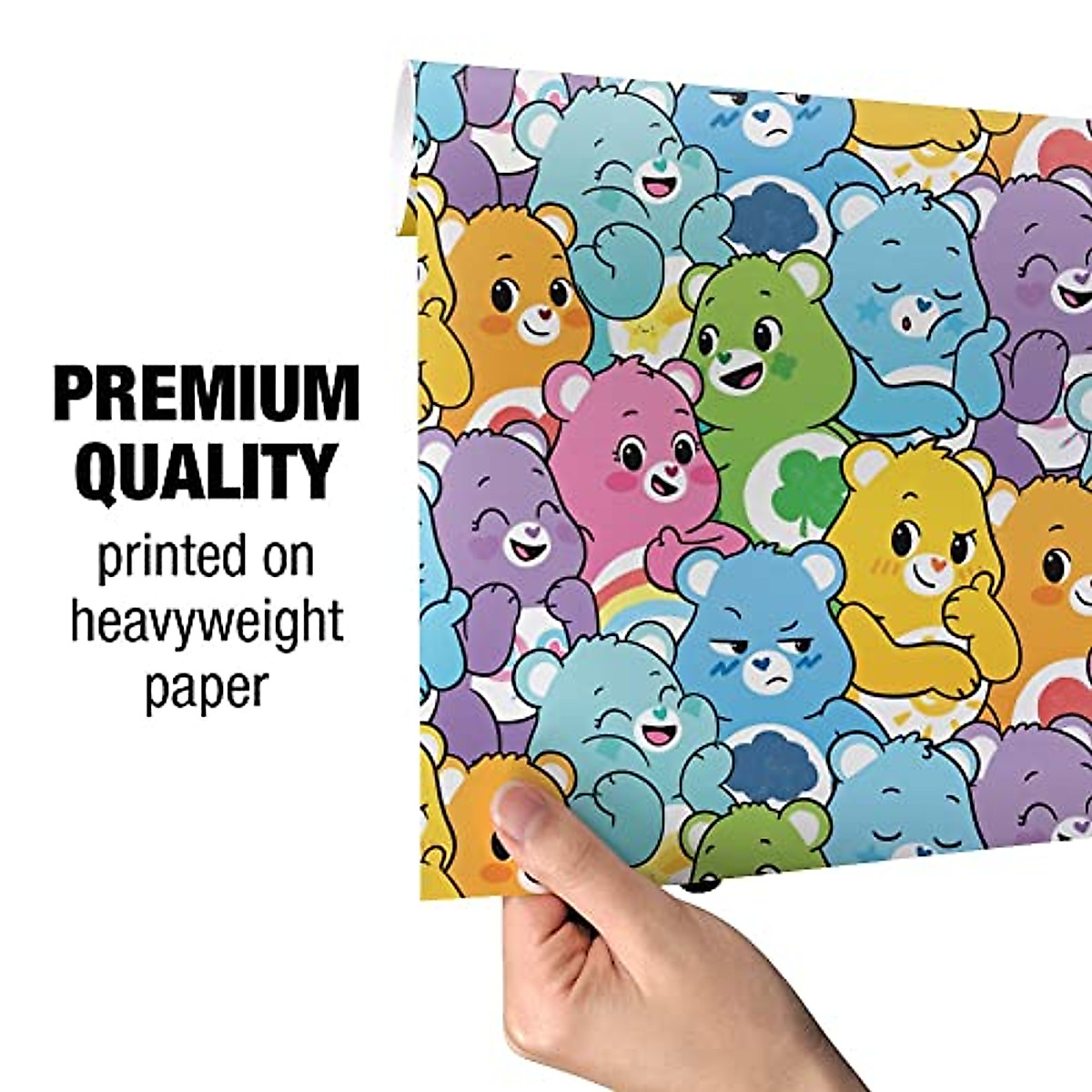 GRAPHICS & MORE Care Bears: Unlock the Magic Very Many Bears Gift Wrap Wrapping Paper Rolls