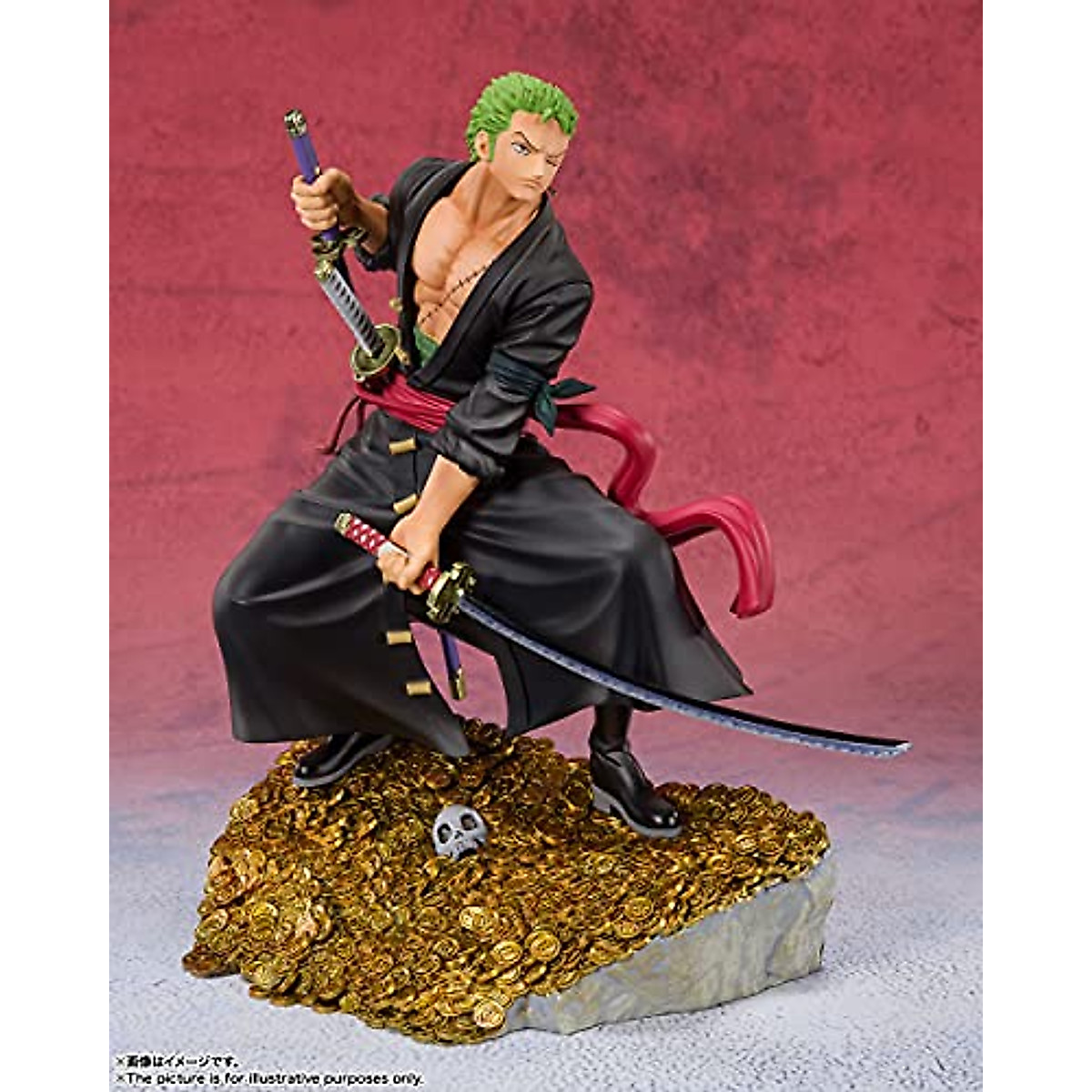 TAMASHII NATIONS - One Piece - Roronoa Zoro - WT100 Commemorative Eiichiro Oda Illustration DAIKAIZOKU HYAKKEI, Bandai Spirits FiguartsZERO Collectible Statue