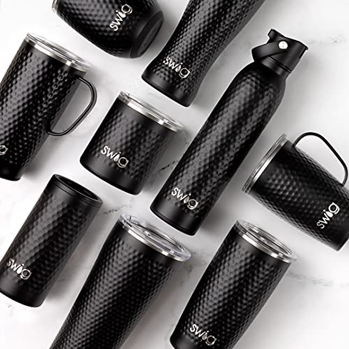 Swig Life 22oz Triple Insulated Highball Tumbler with Lid, Dishwasher Safe, Double Wall, and Vacuum Sealed Travel Coffee Mug Tumbler in Blacksmith