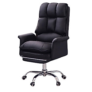 Ergonomic Reclining Office Chair with Footrest Heavy Duty Office Chair - Give Your Back The Comfort and Support It Deserves Office Chair with Built-in Footrest Reclining Duty Office Chair (Black)