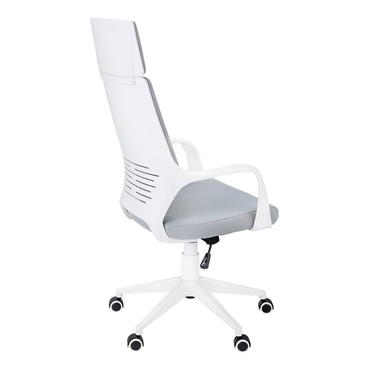 Monarch Specialties I 7270 Office Chair, Adjustable Height, Swivel, Ergonomic, Armrests, Computer Desk, Work, Metal, Fabric, White, Grey, Contemporary, Modern
