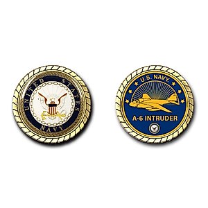 US Navy A-6 Intruder Challenge Coin Officially Licensed