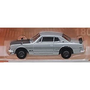 Greenlight 47010-C Tokyo Torque Series 3 - 1972 Skyline 2000 GT-R - Silver 1/64 Scale