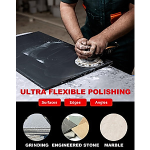 Casaverde 3 Step Diamond Polishing Pads 4 Inch Dry or Wet for Granite Marble