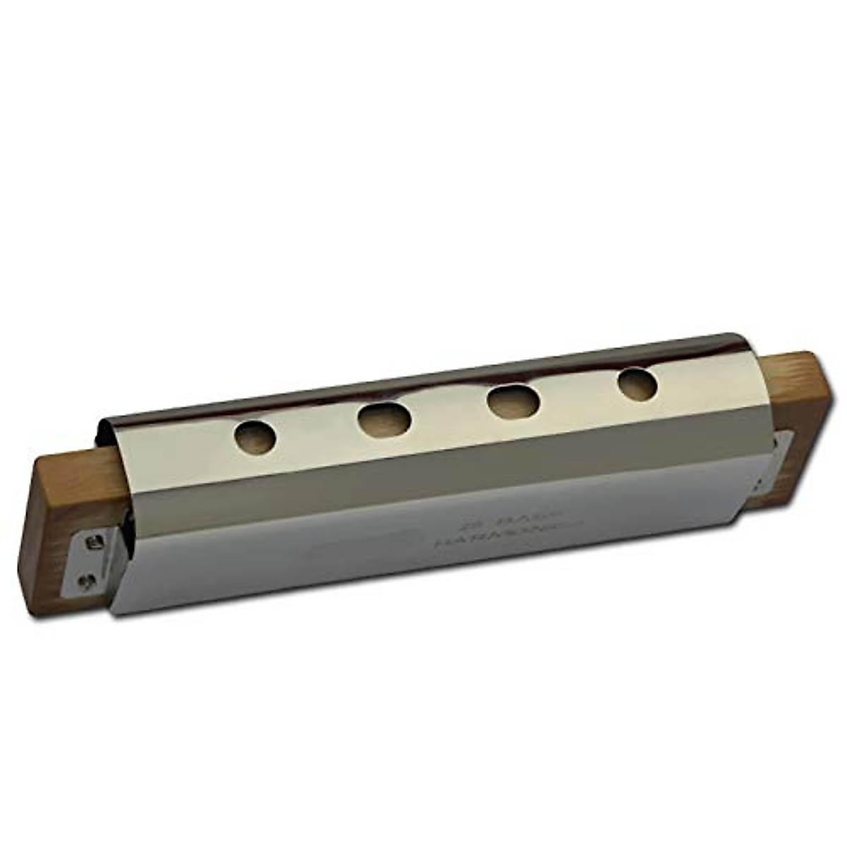 WAAZVXS 25 Hole Bass Harmonica Brass Mouth Organ Instrument Blues Harp Instrumento Chromatic Harmonica Key C Music Instrumet