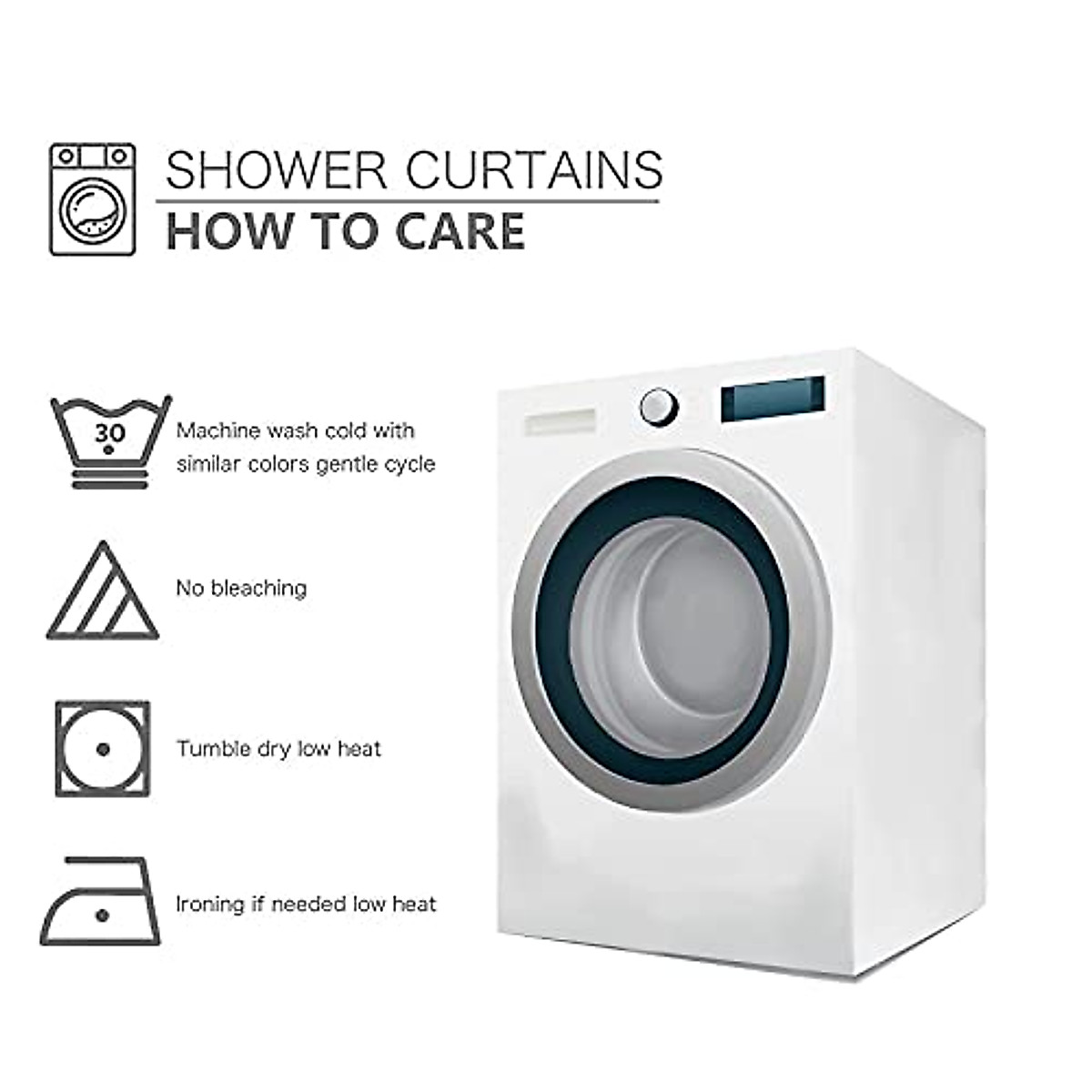 Muuyi Shower Curtain for Bathroom with 12 Hooks, 3D Printing Washable Waterproof Cloth Plant Leaf Fabric, 72 x 72 Inches (Willow), Green