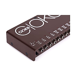 CIOKS CIOKOLATE 9V / 12V / 15V / 16V / 24V AC DC Universal Power Supply with 12 Isolated Sections and 24 Flex Cables for Effect Pedals - Compatible with Temple Audio and Pedaltrain Pedalboards