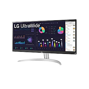 LG UltraWide FHD 29-Inch Computer Monitor 29WQ600-W, IPS with HDR 10 Compatibility, AMD FreeSync, and USB Type-C, White/Silver