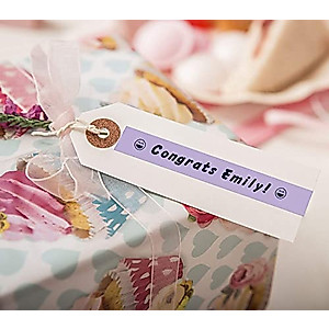 Replacement for Brother P Touch Tz Tape 12mm 0.47 Laminated Tape for Ptouch PT-D210 PT-D400 PT-H110 PT-D200 PT-D600, Black on White/Pink/Purple/Blue/Lemon/Mint, 6-Pack