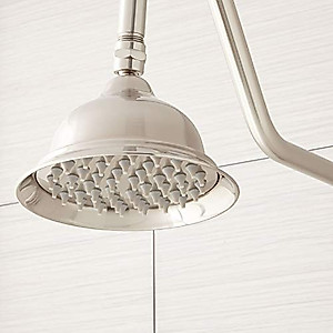 Signature Hardware 939624 Dolwick Exposed Shower System with Rain Shower Head, Hand Shower, and Hose - Rough In Included