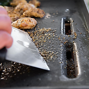 Nexgrill Daytona 3-Burner Propane Gas Griddle with Side Tables, 45000 BTUs Flat Top Grill, 630 SQ. in. Hot Rolled Steel Cooking Space, Outdoor Cooking Barbeque, Black - 720-1057B