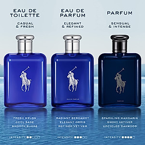 Ralph Lauren Fragrances Polo Blue - Eau de Toilette - Men's Cologne - Aquatic & Fresh - With Citrus, Sage, and Suede - Medium Intensity - 6.7 Fl Oz