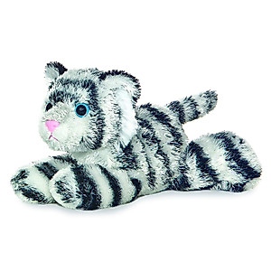 Aurora Bundle of 2 Plush Animals - 8" Tanya Tiger and Shazam White Tiger