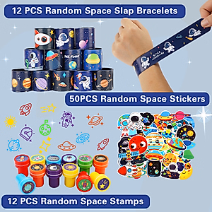 Space Party Favors, 230PCS Space Themed Birthday Party Decorations, Outer Space Party Favors Gifts Goodie Bags Stuffers, Galaxy Planet Space Birthday Party Supplies Astronaut Toys for Kids Boys Girls