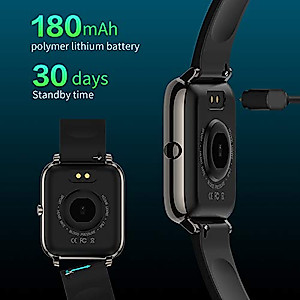 Cosbary Smart Watch for Women Men with Heart Rate Monitor Blood Pressure Blood Oxygen Monitor Sleep Tracker Fitness Watch Compatible with iPhone Android Phones (Pink)