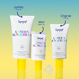 Supergoop! Unseen Sunscreen - SPF 40-1.7 fl oz - Pack of 2 - Invisible, Broad Spectrum Face Sunscreen - Weightless, Scentless, and Oil Free - For All Skin Types and Skin Tones