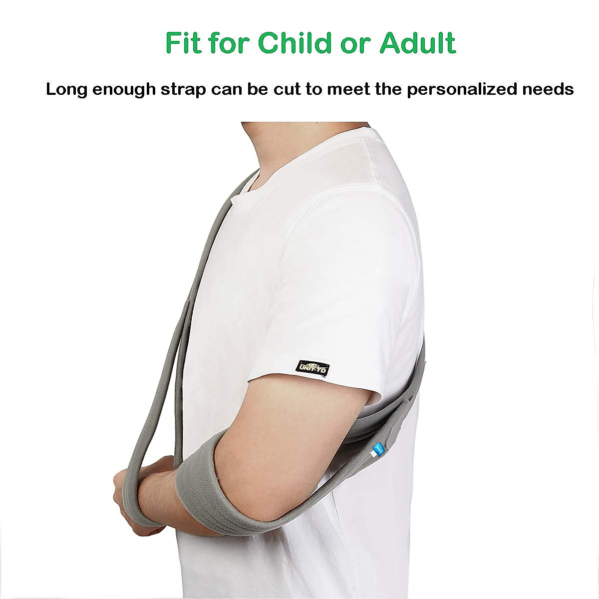 Unizooke Arm Sling - Medical Support Strap for Broken & Fractured Bones - Adjustable Shoulder, Rotator Cuff Full Soft Immobilizer - For Left, Right Arm, Men Women(Simple/Lightweight/Comfortable)