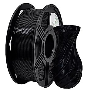 YOYI YOYI 3D Printer Filament,PETG Filament 1.75mm 2.2lbs(1kg) Spool, Dimensional Accuracy +/- 0.03 mm,100% New Raw Material,PETG Black