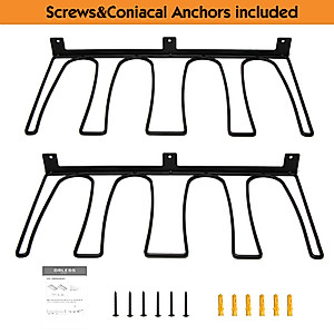 ORLESS Wader Hangers 4-Pair Boot Rack Garage Storage, Cowboy Boot Holder, Metal Wire Organizer for Entryway