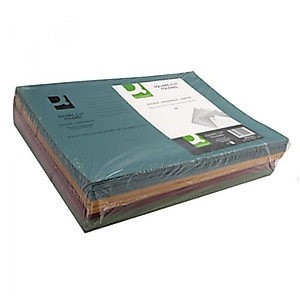 Q Connect 180gsm Light Weight Foolscap Square Cut Folder - Blue