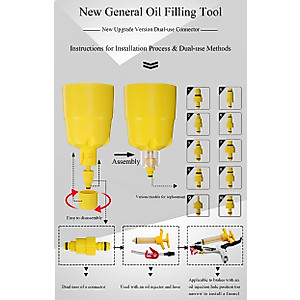 CYCEARTH Bicycle Hydraulic Disc Brake Oil Bleed Kit for All Brakes Shimano,SRAM,AVID,TEKTRO,MAGURA,Hayes,Bike Brake Repair Tool (Standard)