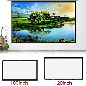 LLAMN 16:9 3D Wall Mounted Projection Screen 60/72/84/100/120 inch Projector Screen Fiber Canvas Curtain for Home Theater ( Size : 72 inch )