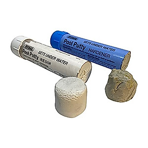 Epoxybond Atlas Pool Leak Detection Kit - Swimming Pool Leak Dye (Blue) Syringe & 8oz Refill Bottle - White Putty Epoxy Sealer + Valuable Instructional Step-by-Step DIY Videos