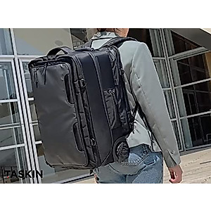 New | Taskin Xplorer (Now Larger) | Wheeled Rolling Travel Backpack w/ Laptop Compartment | Expandable & Convertible | Explorer