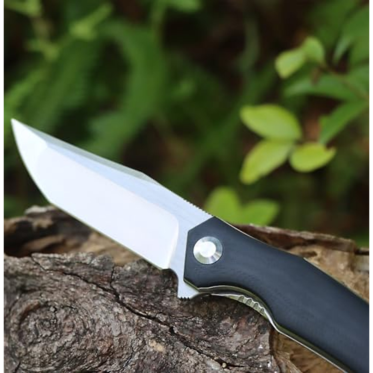 Folding Pocket Knife, 4" D2 Steel Satin Blade Pocket Edc Knife, G10 Handle Small EDC Knife with Pocket Clip, Pocket Knife for Men/women