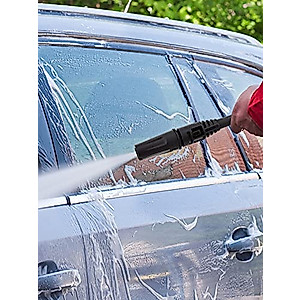 AB1 Brushless Cordless High Pressure Car Washer Car Water Tool Reusable Portable Car Washer Spray Car Wash Pressure Cleaner Adjustable Cleaning Machine for Car Garden Washing AB1(blue)