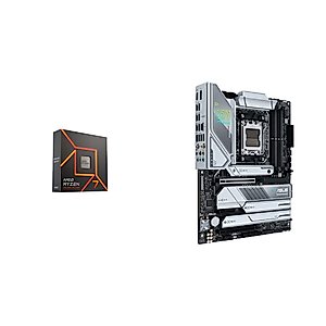 AMD Ryzen™ 7 7700X 8-Core, 16-Thread Unlocked Desktop Processor & ASUS Prime X670E-PRO WiFi Socket AM5 (LGA 1718) Ryzen 7000 ATX Motherboard