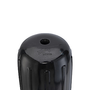 Taylor Made Products 71032 Big B Inflatable Vinyl Boat Fender with Center Rope Tube 10 inch x 26 inch, Black