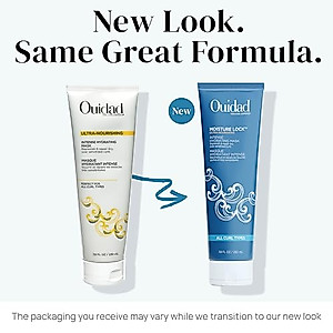 Ouidad Moisture Lock Hair Mask, 7.8 fl oz, Ultra-Nourishing Intense Frizz Control Curly Hair Mask with Macadamia Nut Oil, Olive Oil, Helps Repair, Detangle, Restore Softness & Hydrate, All Curl Types