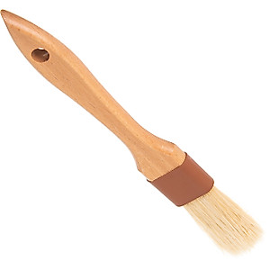 SPARTA 4037200 Boarhair Pastry Brush, Basting Brush With Angled Brushhead, 1 Inches, Brown