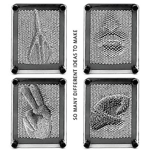 ArtCreativity 3D Pin Art Toy (Pack of 2) - Large 5x7 & Small 3.5x5 Sensory Boards for Kids & Adults - Autism-Friendly, Durable, Creative Gift Idea