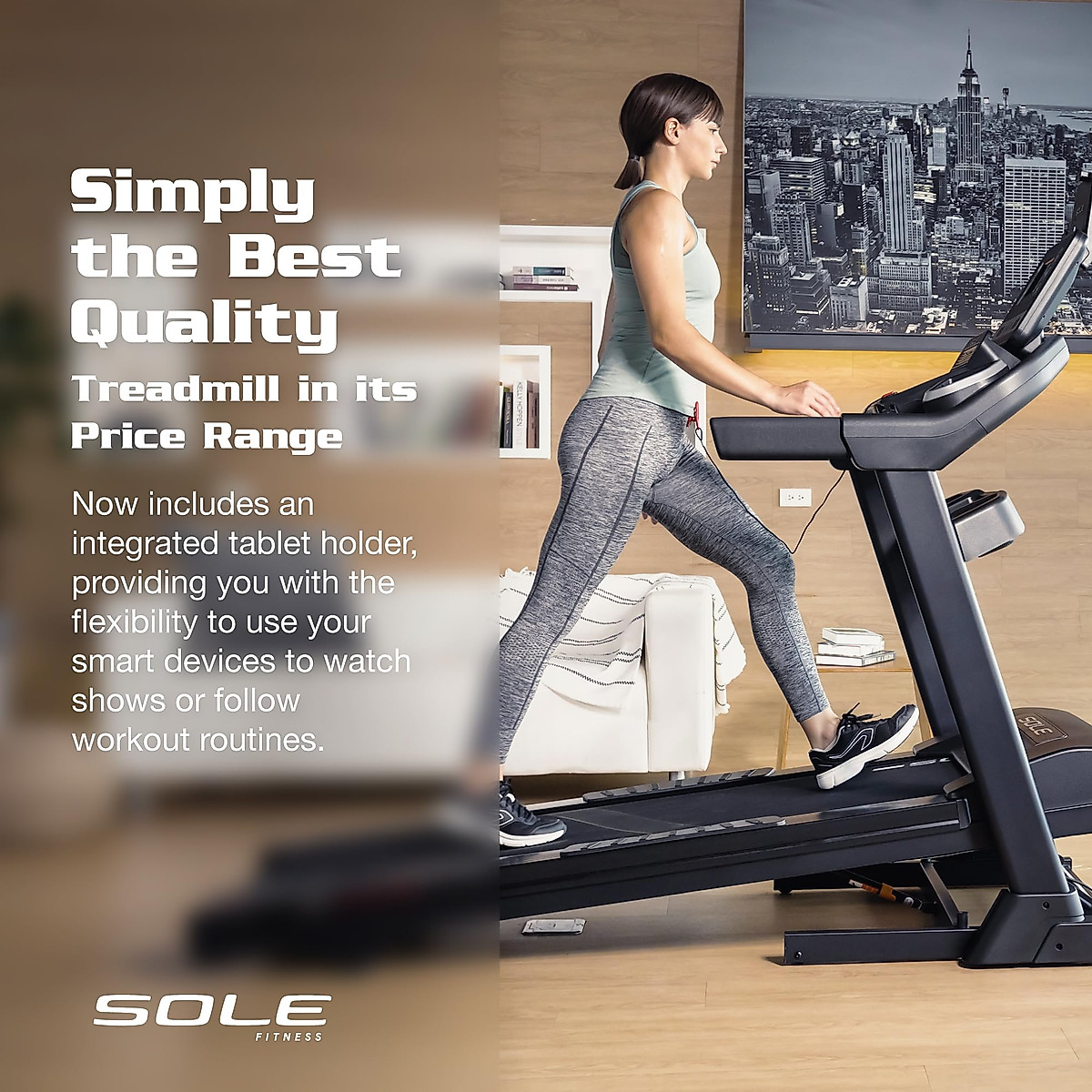 Sole Treadmill F63, Foldable Treadmills for Home Use, Bluetooth, Wide Speed Range, Treadmill Foldable, Treadmills for Home with Incline, Home Exercise Treadmill (Sole F63)