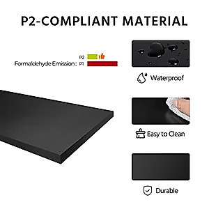 Yaheetech Shoe Storage Cabinet Floor Storage Organizer Wooden Cabinet with 3 Doors Adjustable Shelf for Entryway Living Room Home Office Black